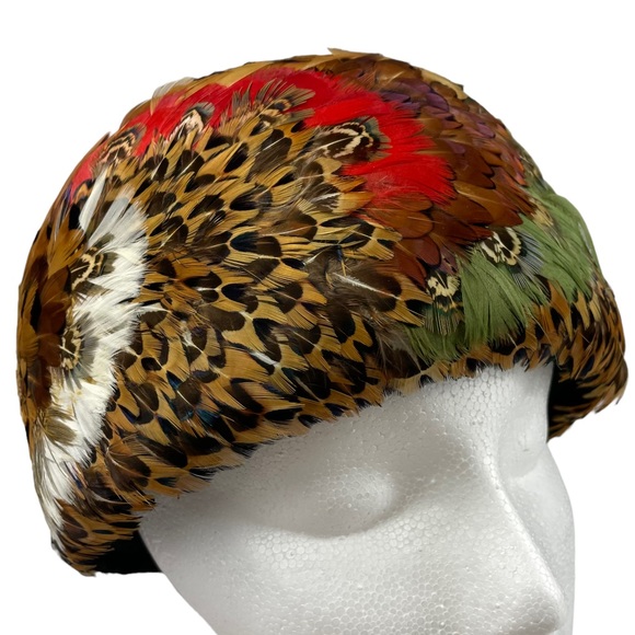 Vintage | Accessories | Stunning Colorful Pheasant Feather Womans ...